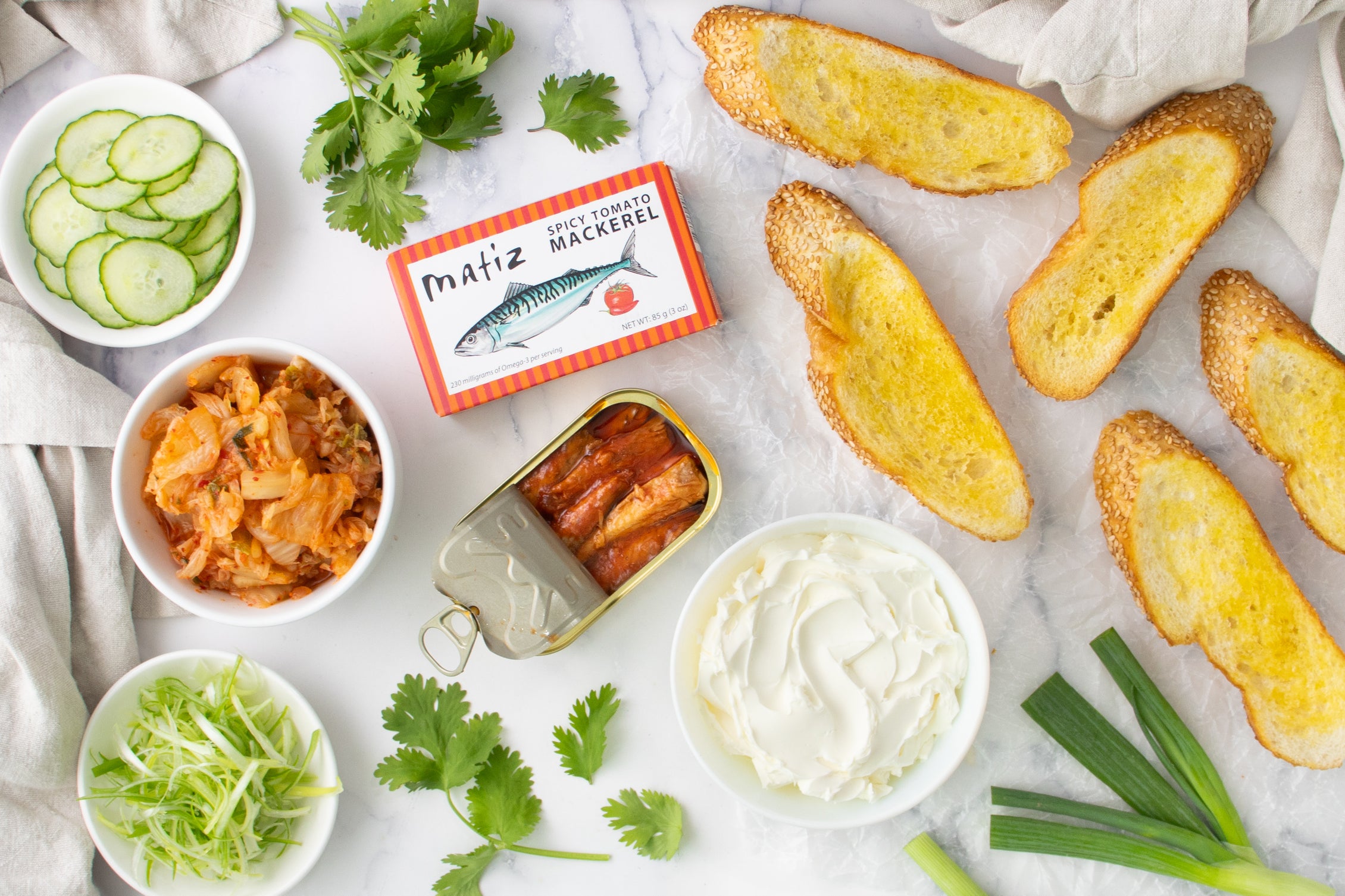 Kimchi & Spicy Mackerel Toasts – Culinary Collective