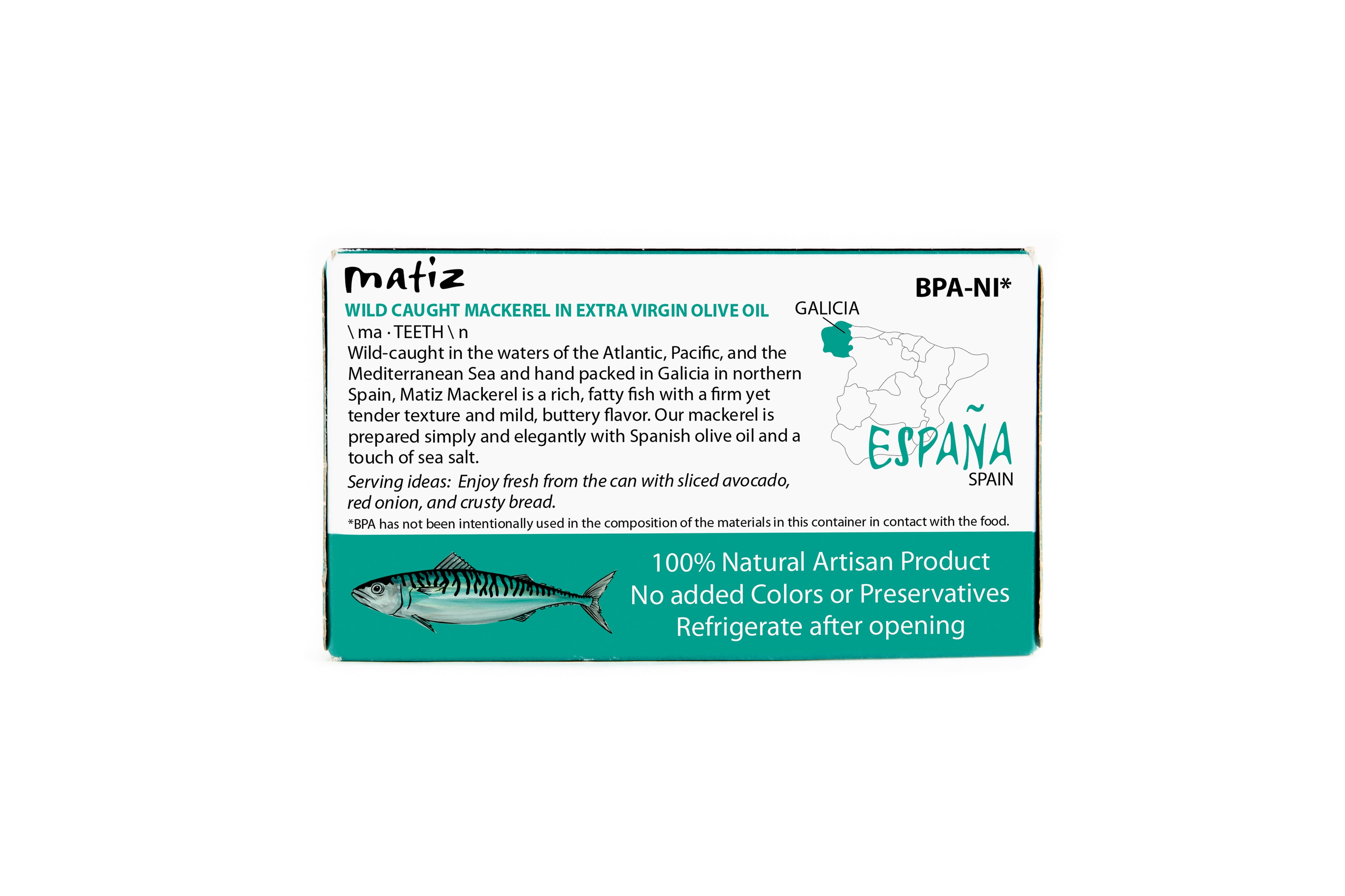 Matiz Wild Mackerel in Extra Virgin Olive Oil – Culinary Collective